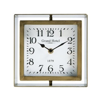 Rotating Table Clock, Non-Ticking Silent Battery Operated Decorative ...