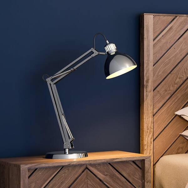 Luxury Modern Desk Lamp, 23''W x 7''D x 26''H, with Transitional ...