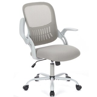 Adjustable Height Back Lumbar Support Padded Seat, Ergonomic Swivel ...