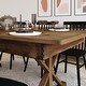 7' x 40" Rectangular Antique Rustic Solid Pine Folding Dining Table ...