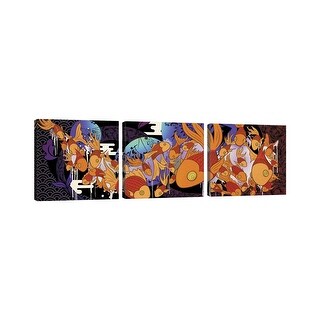 iCanvas "Fish Hypnosis" by 5by5collective 3-Piece Canvas Wall Art Set ...