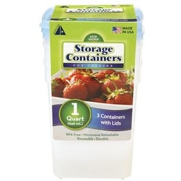 Arrow Stor-Keeper 00044 Freezer Storage Container, Quart - Bed Bath ...