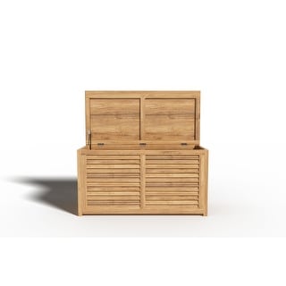 Martha Teak Outdoor Storage Box, Wood - Bed Bath & Beyond - 39883171