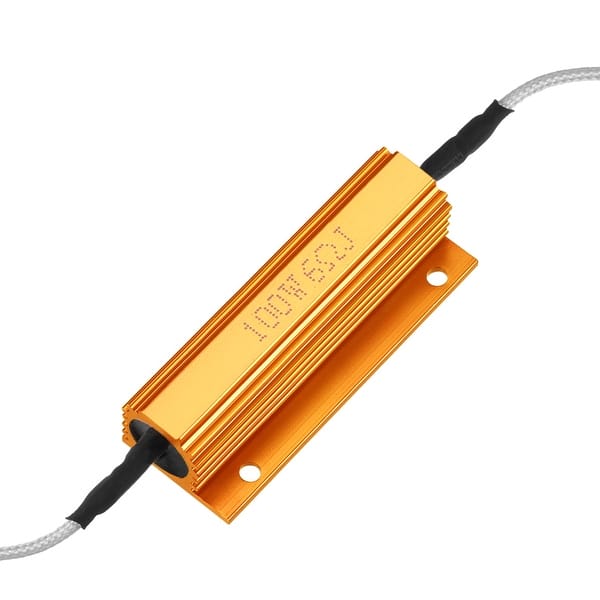 Aluminum Case Resistor Extra Wire 100W 6 Ohm Wirewound Yellow for LED ...