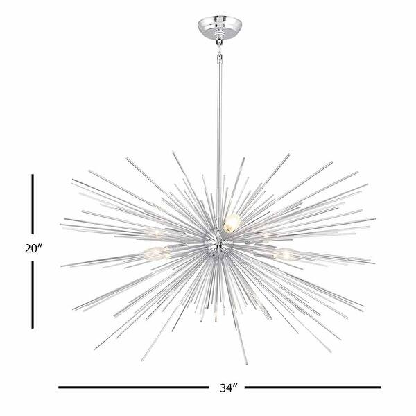 6 Light Assembled Sputnik Chandelier in Chrome finish - Bed Bath ...
