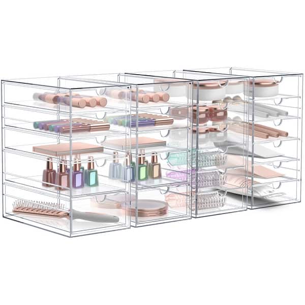 acrylic makeup stackable drawers