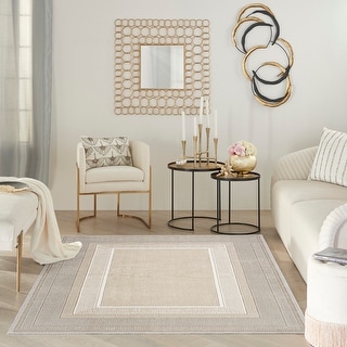 Nourison Glam Indoor Grey Geometric Area Rug - Bed Bath & Beyond - 37313861
