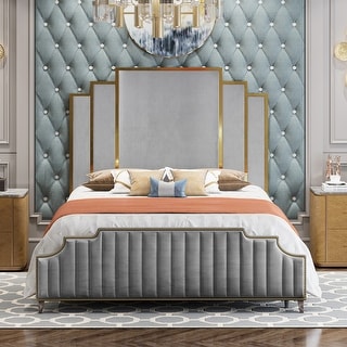 Danile Sponge Tufted Headboard Trapezoidal Design - Bed Bath & Beyond ...