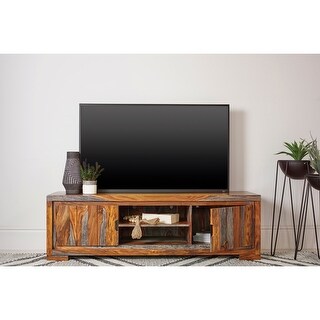 Farina Sheesham Grey Entertainment Center - Bed Bath & Beyond - 31276500