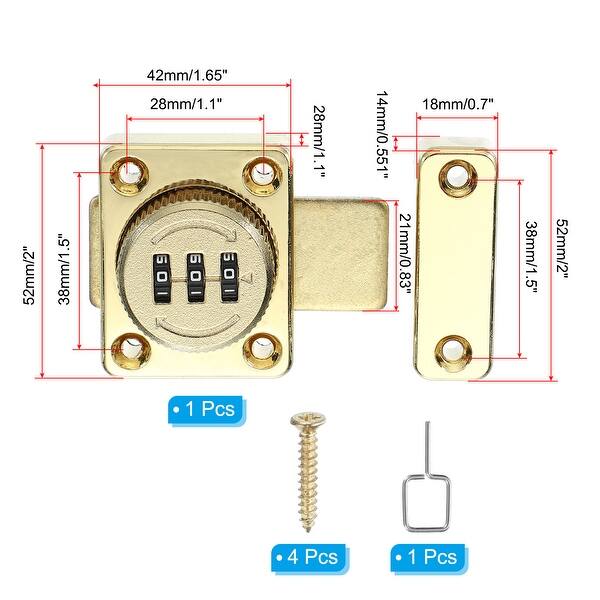 combination cupboard lock