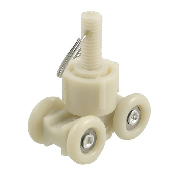 Unique Bargains Closet Wardrobe Spare Part Plastic Wheel Slide Sliding ...