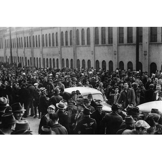 Bethlehem Steel Company Union dispute Black and White Gallery Wrapped ...