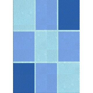 Ahgly Company Machine Washable Transitional Neon Blue Area Rugs - Bed ...