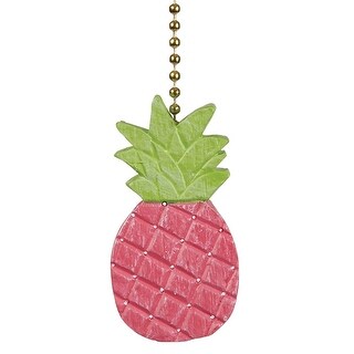 Pretty in Pink Pineapple Ceiling Fan Light Dimensional Pull - Bed Bath ...