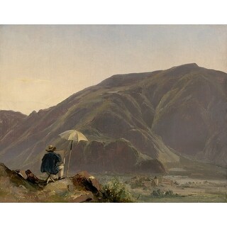 View Of Bozen With A Painter Poster Print - Bed Bath & Beyond - 36431480