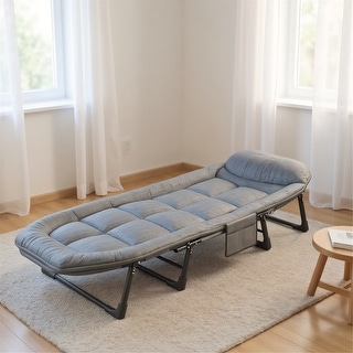 Portable Folding Camp Bed with Mattress, Multi-Functional Nap Cot - Bed ...