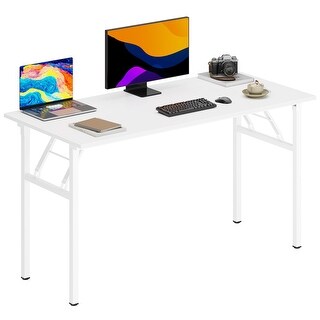 47" Folding Table Computer Desk Portable Table Activity Table ...