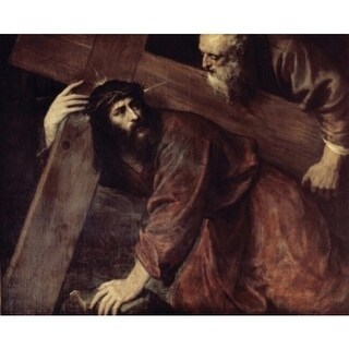 Christ And Simon The Cyrenian Titian 1477/14891576/ Venetian) Poster ...