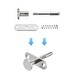 Plunger Latches, Steel Spring-Loaded Bolt Plunger Latch 4Pcs - Bed Bath ...