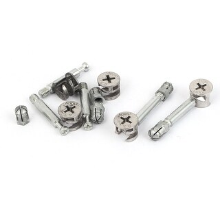 Furniture Connection Hardware Screws Eccentric Wheel Nuts Silver Tone 5 ...
