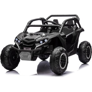 24V Kids Ride On Utv,2-Seater 4WD Off Road Electric Vehicle with Remote ...