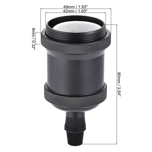 Bulb Holder E26/E27 250V 3A Threaded Wire Locking Screw Base Lamp ...