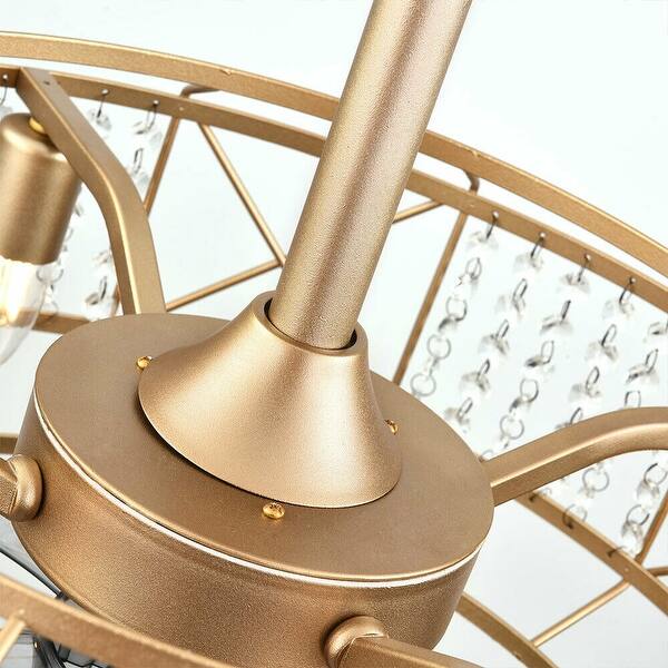 LED Ceiling Bladeless Chandelier Remote Control 3 Speed Timing Mute ...