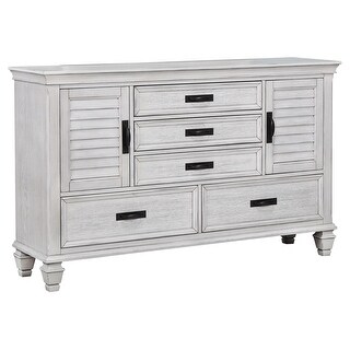 Franco Farmhouse Wood Frame Dresser with 5-drawer - Bed Bath & Beyond ...