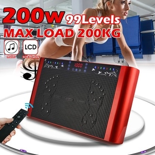 Red Vibration Plate Exercise Machine for Whole Body Workout Equipped ...