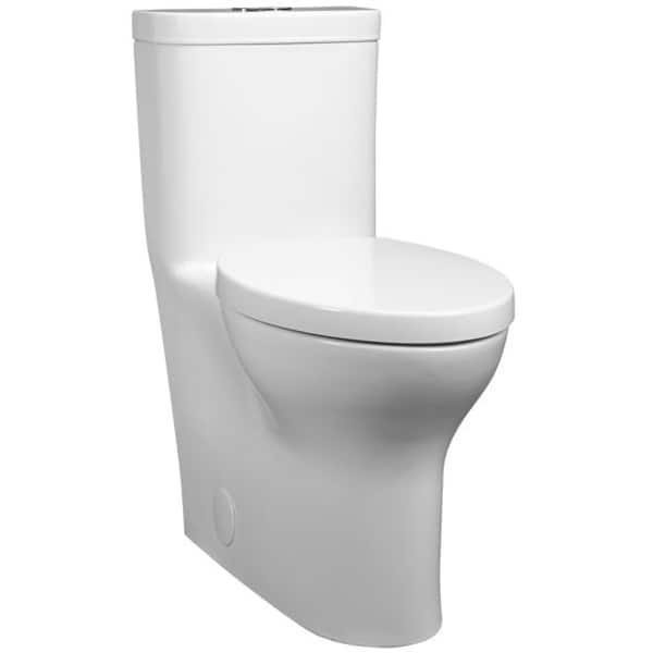DXV Lyndon Dual Flush One Piece Elongated Toilet with EverClean - Seat ...