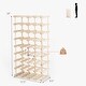 Costway 36 Bottle Wooden Wine Rack 5 Tier Stackable Storage Shelves ...