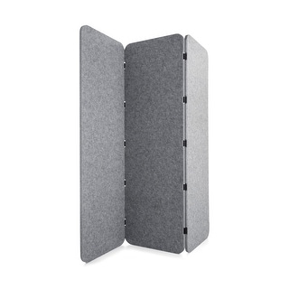 Lumeah Concertina 3 Panel Privacy Screen, 70"H x 70" W - Bed Bath ...