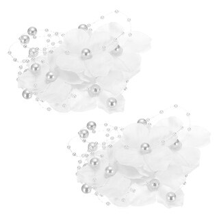 2Pcs Flower Pearl String Beads Garland, 4.3 Ft Pearl Wire Garland - Bed ...