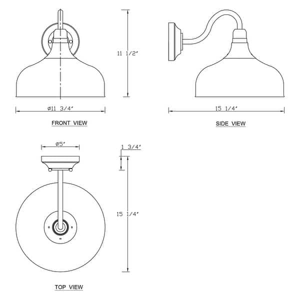 C Cattleya 11.75" Black 12W LED Outdoor Barn Light - Bed Bath & Beyond ...