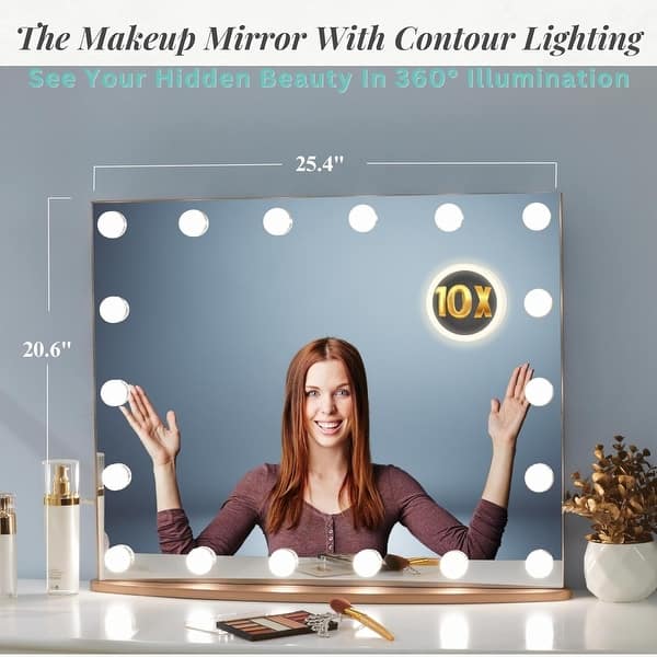 light up tabletop mirror