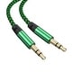 Aux Cable 3.5mm Male to Male Nylon Braided 3Ft Auxiliary Cord Green 4Pcs - Bed Bath & Beyond ...