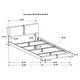 Conner Contemporary Leatherette Upholstered Panel Bed - Bed Bath ...