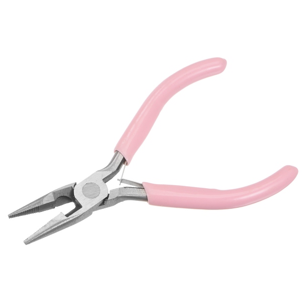 Mini Needle Nose Pliers 4.5 Toothed Precision Plier with Pink Handle Bed Bath Beyond 37847473
