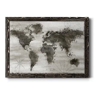 Travel Map-Premium Framed Canvas - Ready to Hang - Bed Bath & Beyond ...
