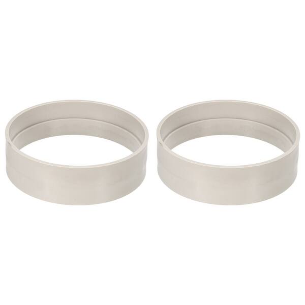2Pcs 110mm Duct Connector Flange Flame-resistant PP Plastic Duct Collar ...