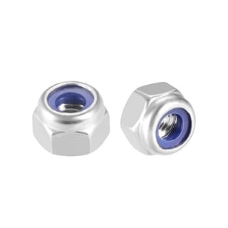 Hex Lock Nuts - 316 Stainless Steel Nylon Insert Self-Locking Nuts for ...