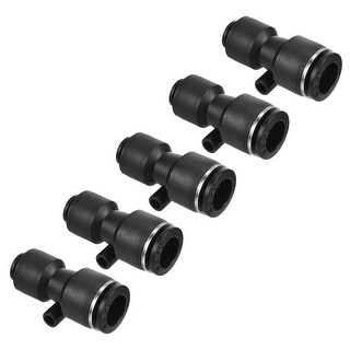 12mm to 6mm Reducing Union Push to Connect Air Line Fitting, Black ...