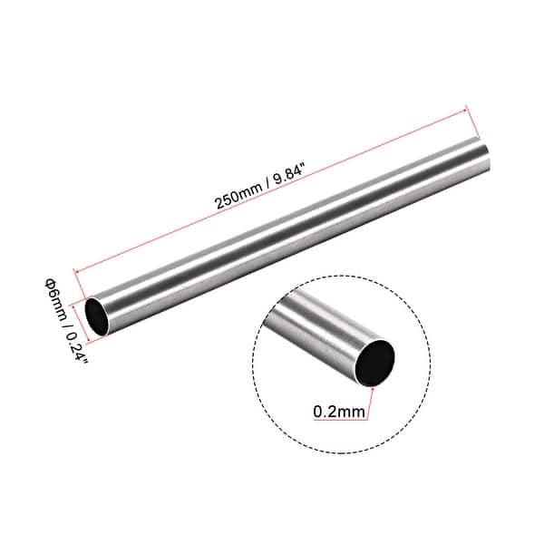 304 Stainless Steel Round Tubing Seamless Straight Tube - Bed Bath ...
