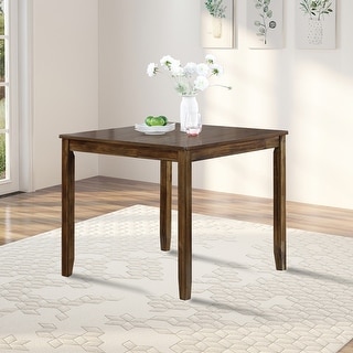 Wooden Dining Square Table, Kitchen Table for Small Space, 4 Person ...