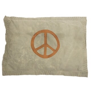 Peace Sign Canvas Floor Pillow - Bed Bath & Beyond - 33896448