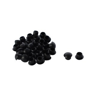 30 Pcs Plastic M8 8mm Dia Flush Type Wiring Hole Plug Caps Black - Bed ...
