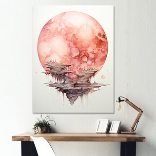Designart "Planet Haumea Subtle" Space Planet Wall Art Living Room ...