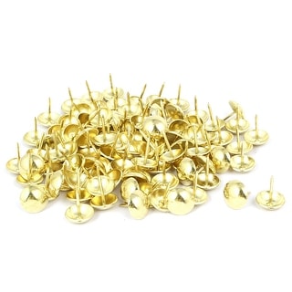 Home Furniture Sofa Iron Upholstery Thumb Tack Nail Gold Tone 16mm x ...
