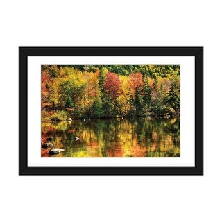 iCanvas "Colorful Foliage Reflection In A Tranquil Lake" by George Oze ...