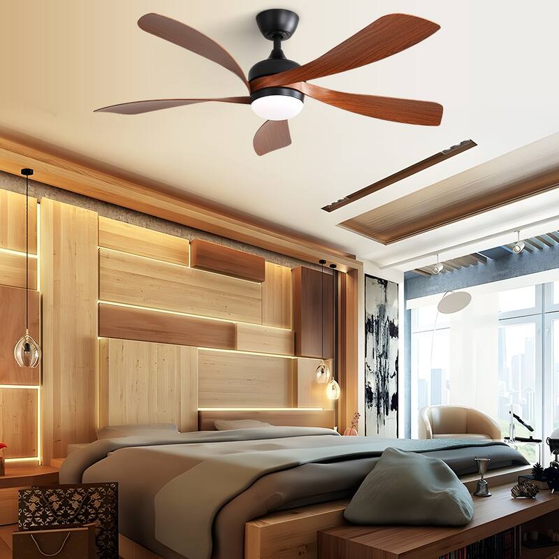 52" Morden Plastic Blades Ceiling Fan with Remote Control and ...